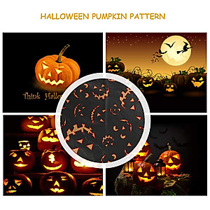 CAKKA Halloween Tablecloth, 2PCS 54x108 Inch Disposable Table Cover, Rectangle Plastic Halloween Table Cloth for Hunted House Table Decoration, Black