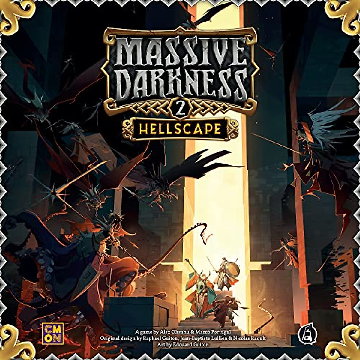 CMON Massive Darkness 2 Hellscape Board Game | Tabletop Miniatures Game | Cooperative Strategy Game for Adults and Teens | Ages 14+ | 1-6 Players | Average Playtime 60 Minutes | Made by CMON