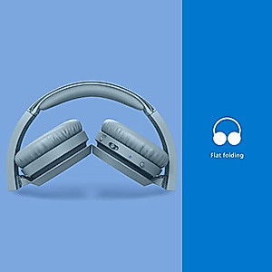 Philips H4205 On-Ear Wireless Headphones with 32mm Drivers and BASS Boost on-Demand, Blue