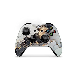 ZOOMHITSKINS Controller Skin Compatible with X1 S and X1 X, Vinyl Sticker Technology, Stone Grey Marble Planet, Durable, Bubble-Free, Goo-Free, 1 Skin, Made in The USA