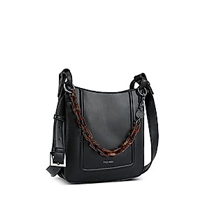 Pixie Mood Belle 9.8 x 10 Vegan Leather Crossbody Bag, Black