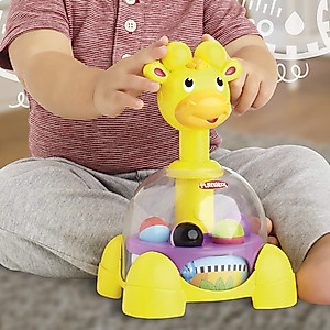 Playskool Giraffalaff Tumble Top Spinning and Popping Cause and Effect Toy for Babies and Toddlers 1 Year and Up (Amazon Exclusive)