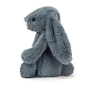 Jellycat Bashful Dusky Blue Bunny Stuffed Animal, Medium