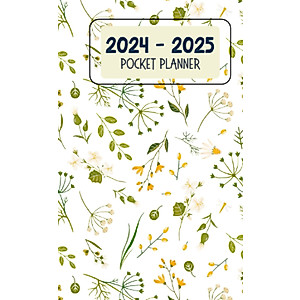 2024-2025 pocket planner: 2 Year Monthly Pocket Calendar (Junuary 2024 to December 2025) With Federal Holidays and Motivational Quotes