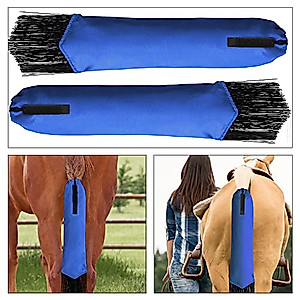 LNJBABAO Horse Tail Bag with Fringe Horse Tail Guard Tail Guard with Tail Bag for Equestrian Horses Accessories Horse Supplies