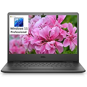 Dell Vostro 14 3400 Business Laptop Computer, 14" FHD Anti-Glare, Intel Core i3-1115G4 up to 3.2GHz (Beat i5-10210U), 16GB DDR4 RAM, 1TB PCIe SSD + 1TB HDD, 802.11AC WiFi, Bluetooth, Windows 11 Pro