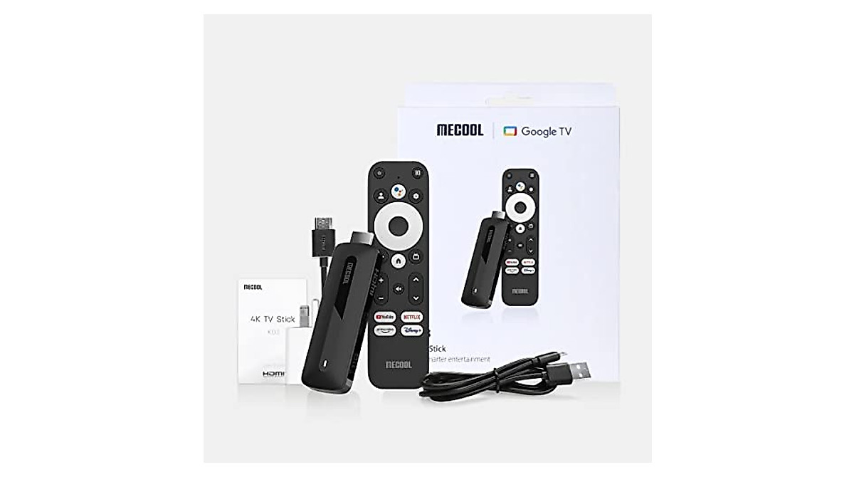 MECOOL KD3 4K Streaming Stick with Google TV 11 | HDR & Dolby Audio