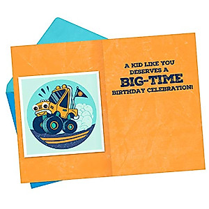 Hallmark Birthday Card for Kids (Monster Truck Sticker)