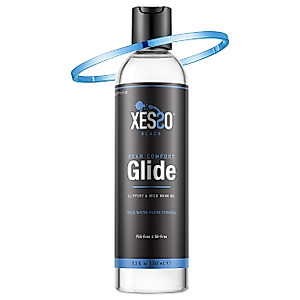 XESSO Water-Based Anal Comfort Lube for Men Women Couples 8.3 Fl Oz, Gently Numbing, Backdoor Relax Desensitizing Gel, Rear Comfort Lube Made in US, Discreet Packaging