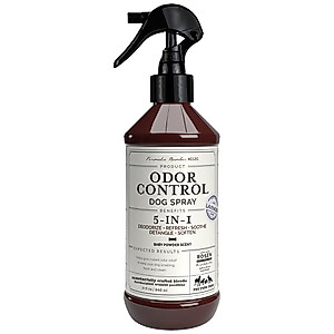 Rosen Apothecary 5-in-1 Odor Control Dog Spray, 240ml/8 fl oz, Spray for Dogs with Odor Issues, Oatmeal, Lavender and Tea Tree Oil, Detangles Fur