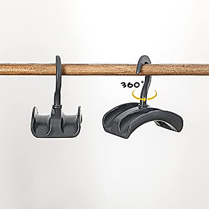 Purse Organizer Closet Bag Hanger - Acrylic Handbag Hangers - Rotating Purse Holder Closet Rod Hook Storage Organizers Rack for Purses | Backpack | Tote | Pocketbook | Crossbody ( 4 Pack)