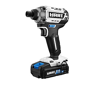 HART 20-Volt Cordless Brushless Drill and Impact Combo Kit with 10" Storage Bag, (2) 2.0Ah Lithium-Ion Batteries, HPCK252B