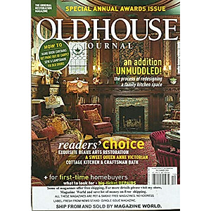 OLD HOUSE JOURNA MAGAZINE, SPECIAL ANNUAL AWARDS ISSUE, DECEMBER, 2020