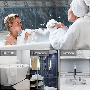 4 Pieces Shower Drain Hair Catcher Bathtub Stopper Home Drain Protectors Drain Cover with Sucker Water Trap Sink Cover for Bathroom Bathtub and Kitchen (Black)