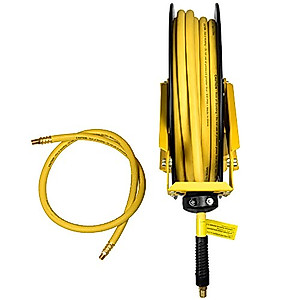 DeWalt DXCM024-0343 Double Arm Hose Reel with 3/8” x 50’ Premium Rubber Hose