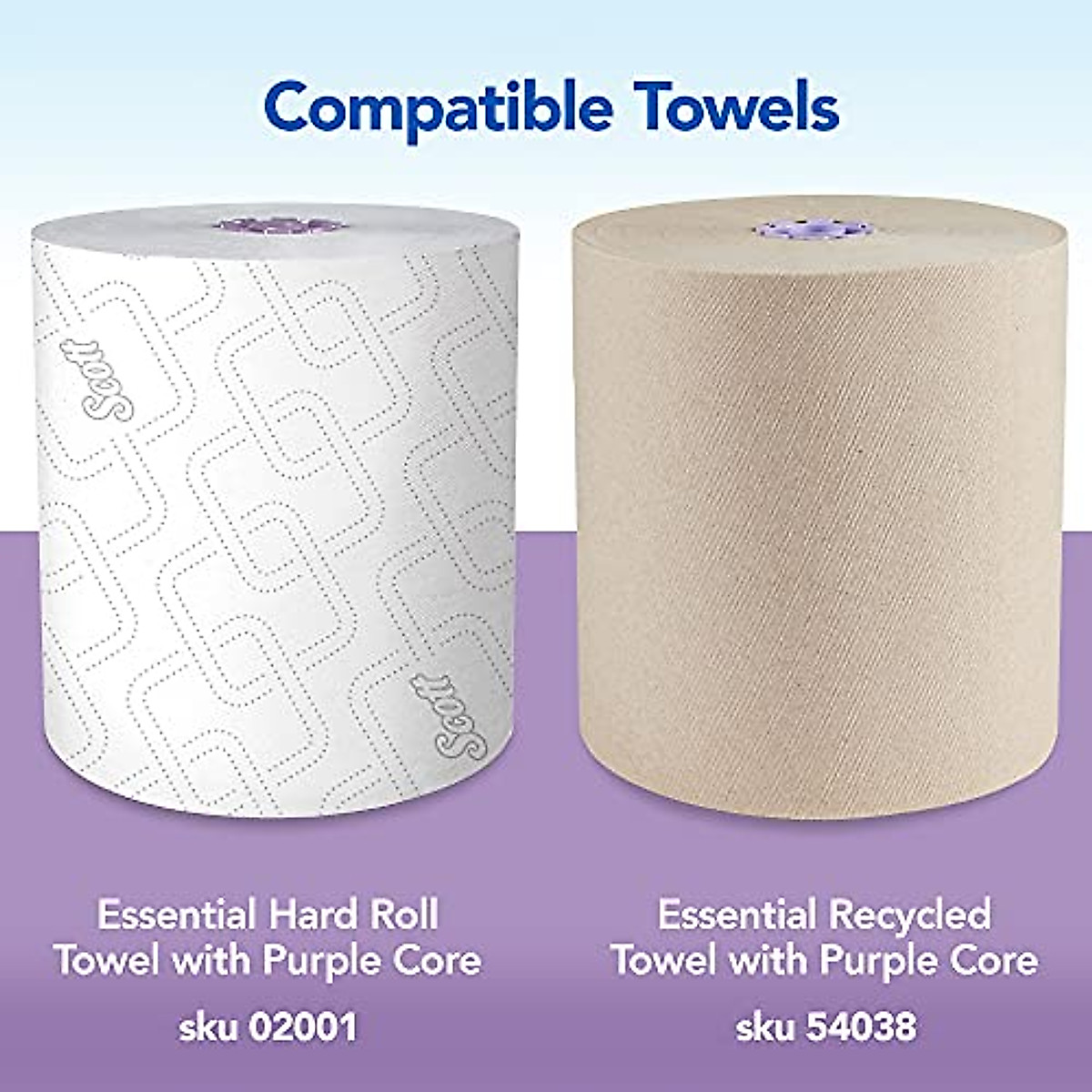 Scott Essential Hard Roll Paper Towel Dispenser (46253), Fast Change Smoke (Black)