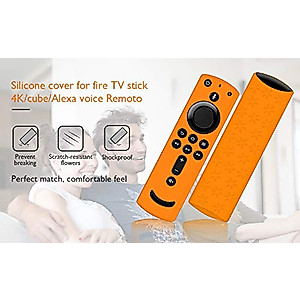 [4 Pack] Remote Cover for Fire TV Stick 4K, Silicone Remote case Compatible with Fire TV Cube/Fire TV(3rd Gen)/All-New 2nd Gen Alexa Voice Remote Control (Multicolor B)