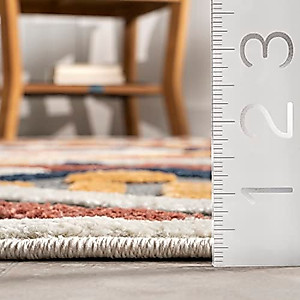 nuLOOM Arlene Colorful Tribal Indoor/Outdoor Area Rug, 5' x 7' 6", Blue