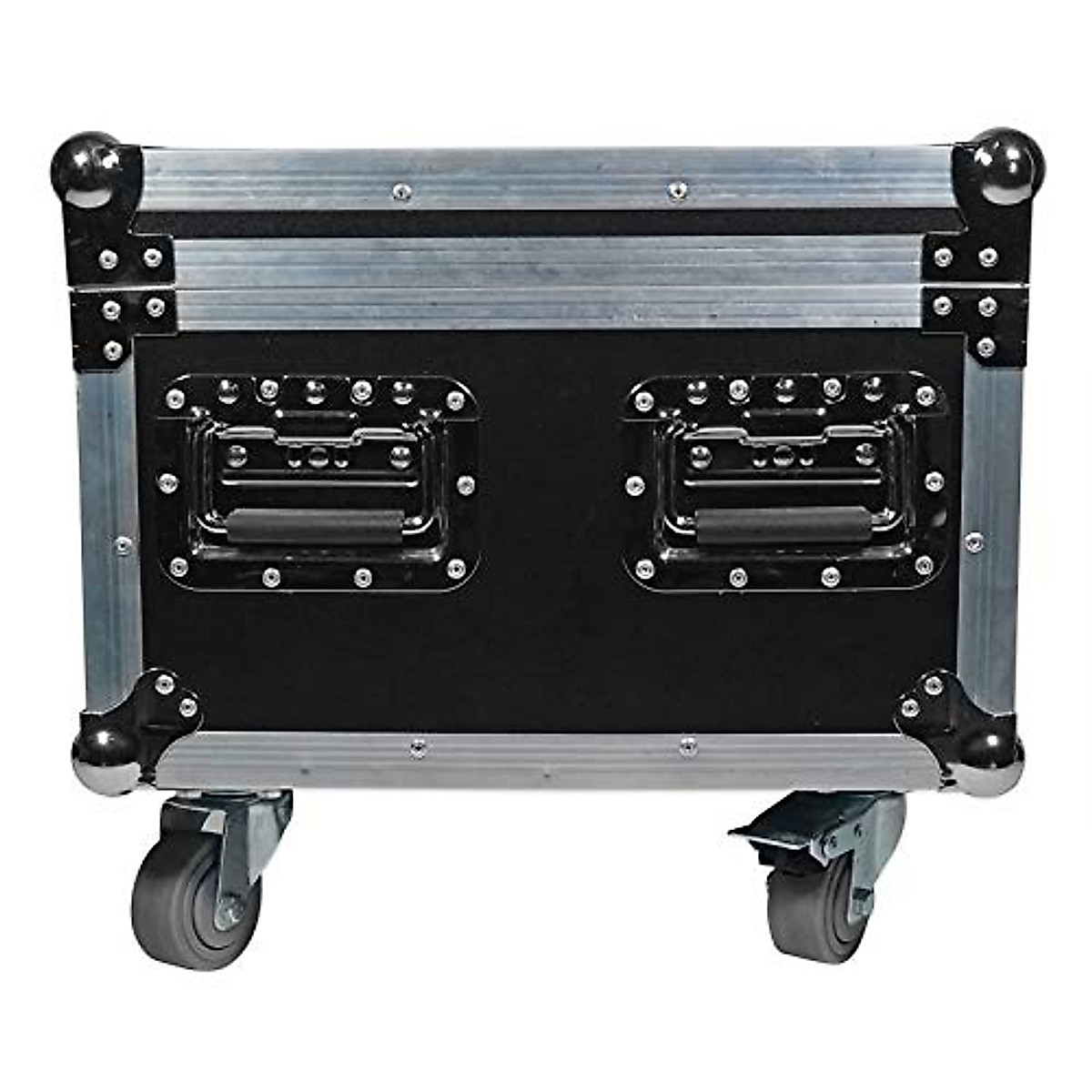 Rockville Best Pack 60 Black (6) Battery Wash Lights+Wireless DMX+Charging Case