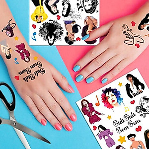 Selena Temporary Tattoos 100Pcs Selena Singer Tattoos Stickers Party decorations for Girls Kids