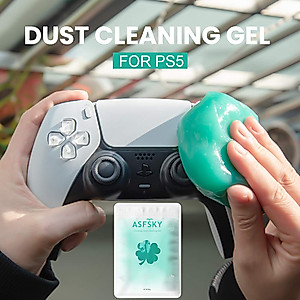 ASFSKY PS5 DualSense Controller Carry Case PS5 Controller Storage Bag Travel Carrying Case Holder Shockproof Protective Hard Case for PlayStation 5 DualSense Controller (WHITE+BLACK)