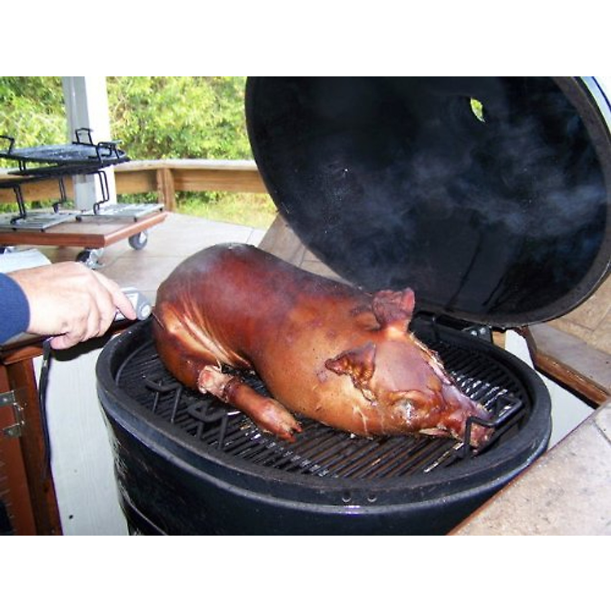 Primo 778 Extra-Large Oval Ceramic Charcoal Smoker Grill