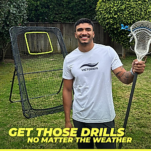 Victorem Lacrosse Rebounder for Backyard - 4x6 Inches Lacrosse Bounce Back Net, Volleyball Rebounder, Pitch Back Baseball Rebounder fits for Volleyball, Tennis and Softball Training