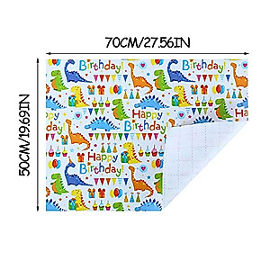Birthday Wrap Wrapping Paper for Boys Girls Adults Cartoon Coated Paper Sheet Happy Birthday Gift for Kids Holiday Decoration 6 Cute & Funny Different Designs 27.56 x 19.69 Inch (6 PC)