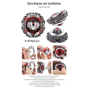 OBEST Bey Stadium Battling top Burst B-201/B-195 Battling Tops Set with 2 Launchers, Battle Arena with launchers for Gyro Fighting, Gifts for Kids