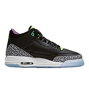 Jordan Air Jordan 3 Retro SE (Big Kid) Black/White/Electric Green/Violet Shock 6 Big Kid M