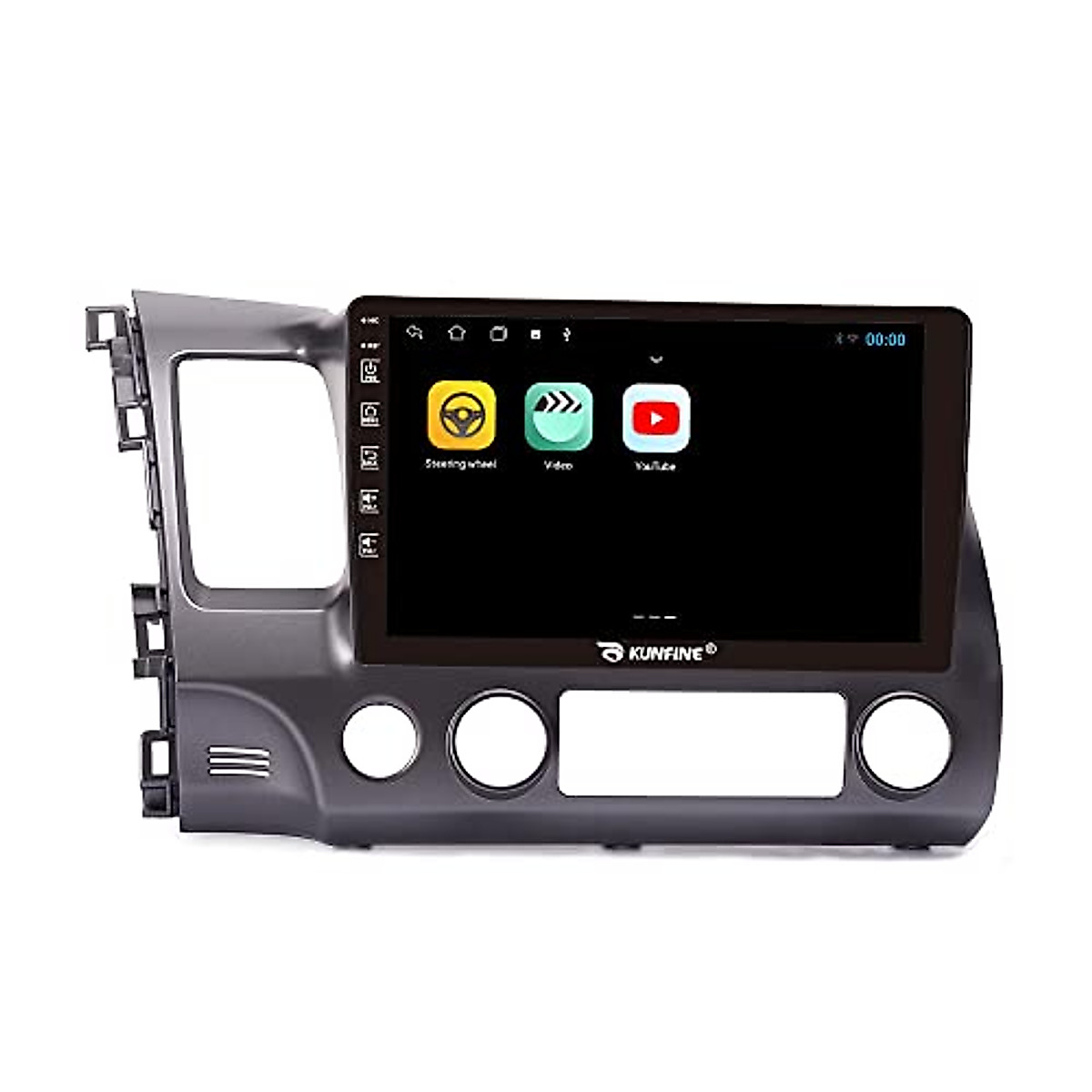 KUNFINE Android Radio CarPlay &Android Auto Autoradio Car Navigation Stereo Multimedia Player GPS Touchscreen RDS DSP BT WiFi Headunit Replacement for Honda Civic 2004-2011, if Applicable