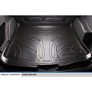 SMARTLINER Custom Fit Floor Mats 2 Rows and Cargo Liner Set Black Compatible with 2013-2019 Compatible with Ford Escape