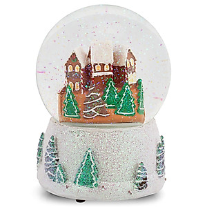 Roman 133520 Musical Gingerbread Dome Snowglobe, 5.7 inch, Multicolor
