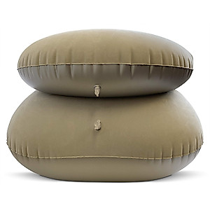 Comfort Axis Inflatable Camp Lounger Sofa for Kids Gray 23.5" by 23.5" by 16"