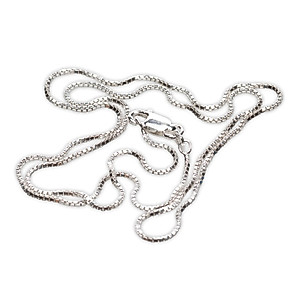 CRAFT WIRE 24 Inches 925 Sterling Silver 1.2mm Box Chain Necklace Made in ITALY