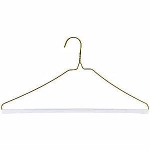 16" Inch Strut Hanger 14.5 Guage - Gold | for Dry Cleaners or Home (50 Pack)