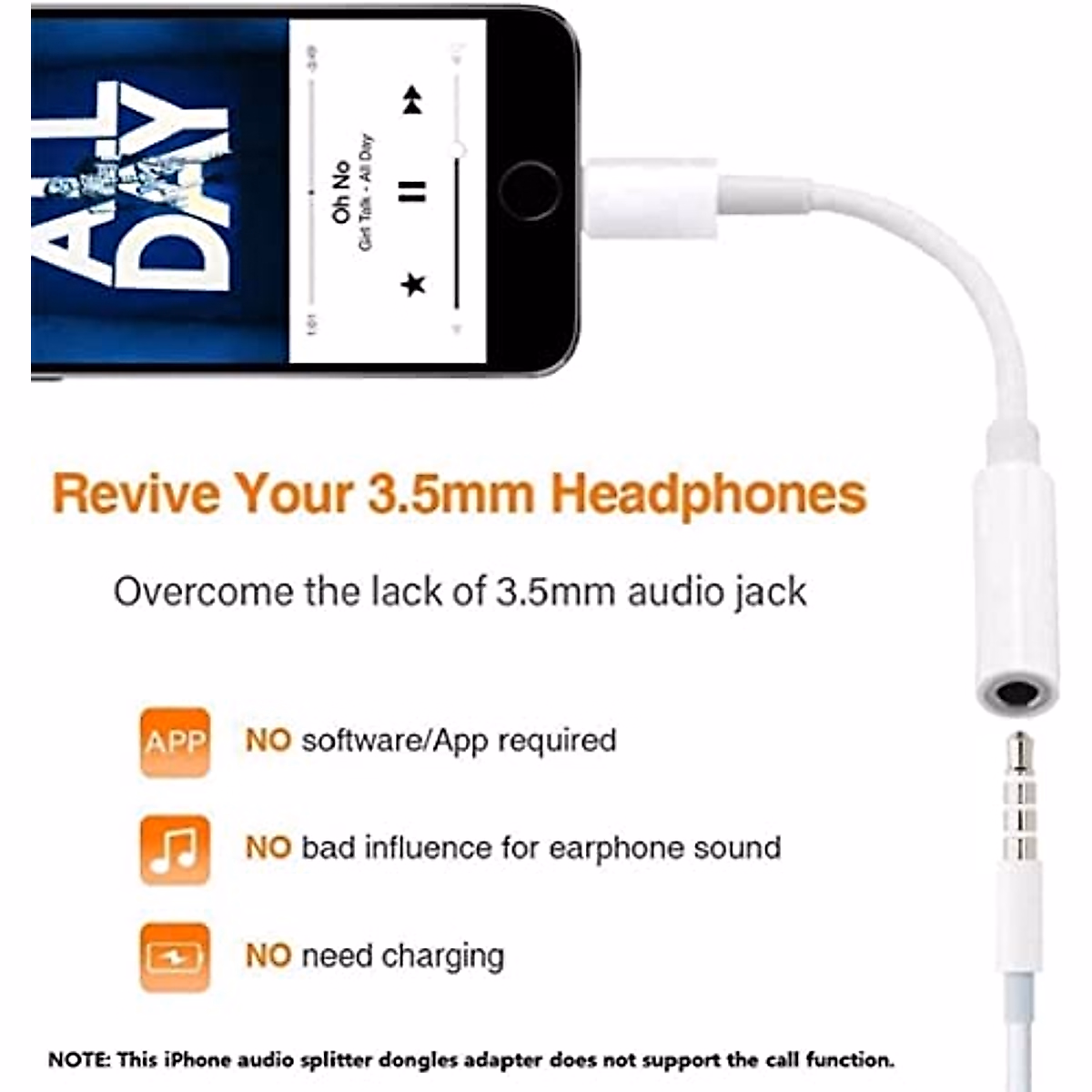 Apple MFi Certified 2 Pack Lightning to 3.5 mm Headphone Audio Aux Jack Adapter Dongle Cable Converter Compatible with iPhone 12 11 Pro XR XS Max X 8 7 iPad