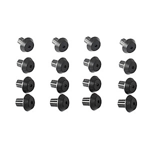 Pack of 16 WB2K101 Rubber Feet Gas Range Stovetop Grate Feet Replacement Compatible with G-E Ken-more Kitchen-aid, 3/16" Hole Gas Stove Top Cooktop Burner Grates Replaces WB02T10461 AP2622260 PS241358