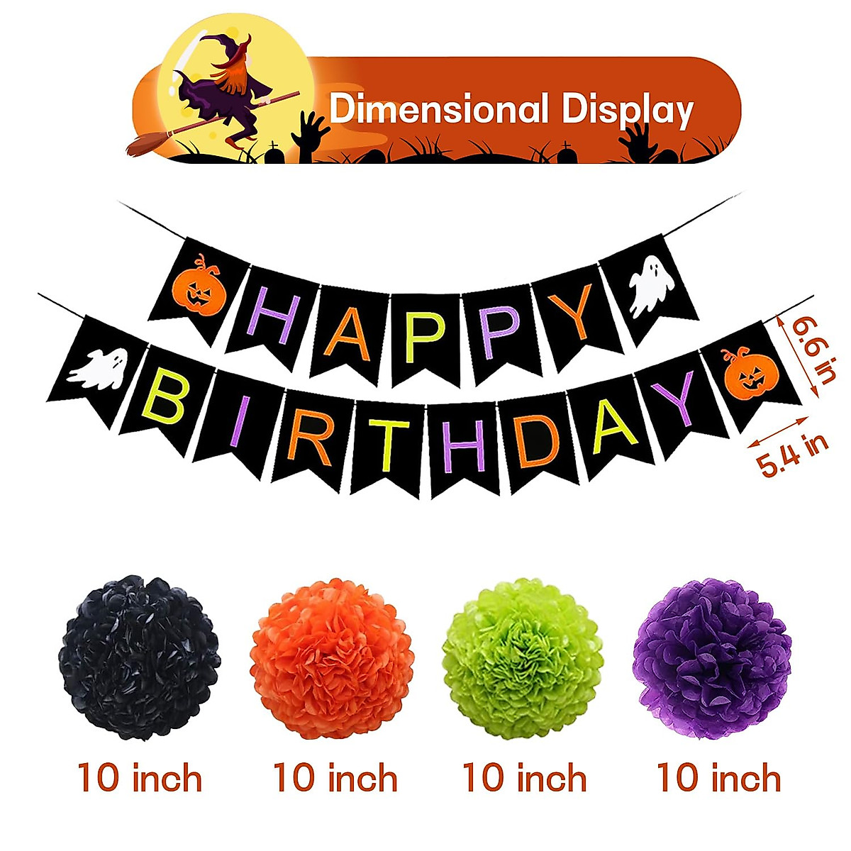 Halloween Party Decorations Halloween Birthday Party Decorations Include Halloween Birthday Banner Halloween Balloon and Halloween Birthday Cake Topper for Halloween First Birthday Decorations