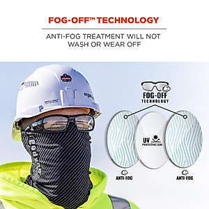 Ergodyne Skullerz Odin Anti-Fog Safety Glasses - Black Frame, Clear Lens