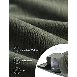 BALEAF Women's Workout Tank Tops Racerback Athletic Running Muscle Tank Gym Tennis Shirts Exercise Fitness Heather Green M