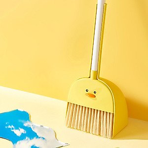 Kids Mini Broom Dustpan Set Children Cartoon Broom Cleaning Tool Home Baby Learn Sweeping Toys