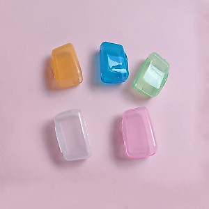 10 Pieces Portable Toothbrush Containers Travel Toothbrush Cap Cover Tooth Brush CapsConvenient for Travel, Home, Office and Hotel Use