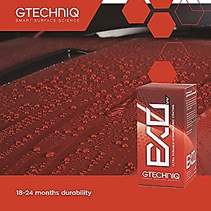 Gtechniq - EXO Ultra Durable Hydrophobic Coating v4 - Protect Your Paint, Add Gloss, Repel Contaminants, Resists Chemicals, Get Rid of Water-Spots (30 milliliters)