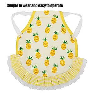 Pet Vest, Make The Chickens Feel Warm Hen Aprons Designed with Elastic Band Make The Feathers Grow Better for Home for Outdoors for Daily for Chicken(Pineapple)