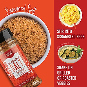 Tastefully Simple The Essential 3, Onion Onion Seasoning, Garlic Garlic Seasoning and Seasoned Salt, 4.5 Ounce (Combo Pack of 3)