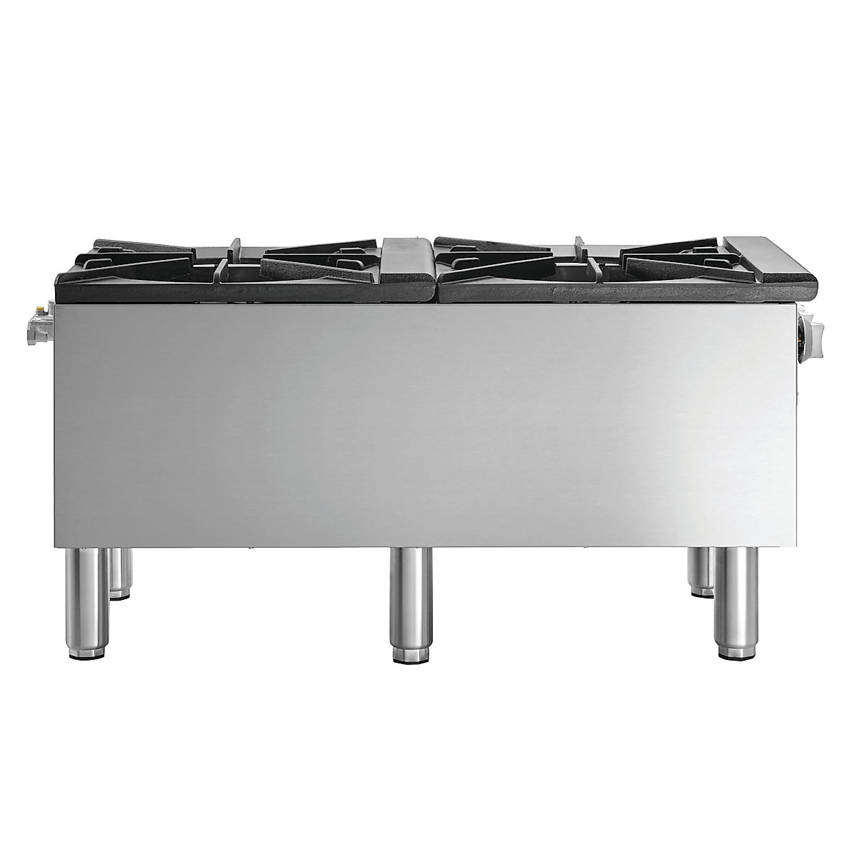 Kratos Commerial Double Stockpot Gas Range, 160,000 BTU Output, Field Convertible to Liquid Propane (29Y-074)