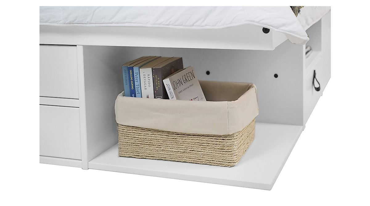 Memomad Bali Storage Platform Bed with Drawers - Queen Size