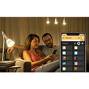Philips Hue 40W B39 White and Color Ambiance LED Smart Candle-Shaped Bulb - Pack of 1 - E12, Indoor
