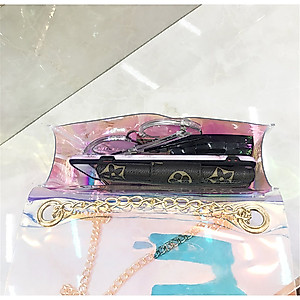 Mini Hologram Clear Cross Body Purse Shoulder Bag Handbag for Women (Style A)